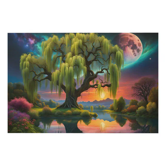 abstract willow tree