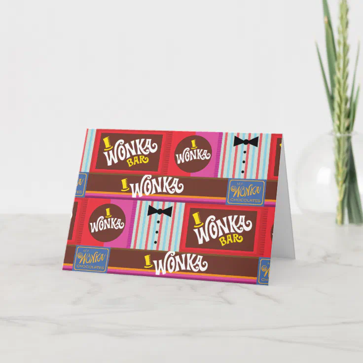 Willy Wonka Candy Pattern Card | Zazzle