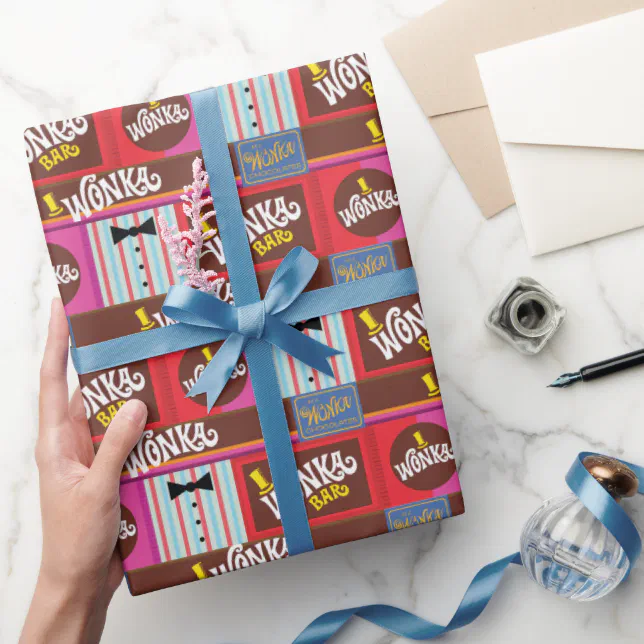 Willy Wonka Candy Pattern Wrapping Paper | Zazzle