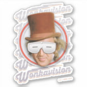 Willy Wonka in Wonkavision Goggles Sticker | Zazzle