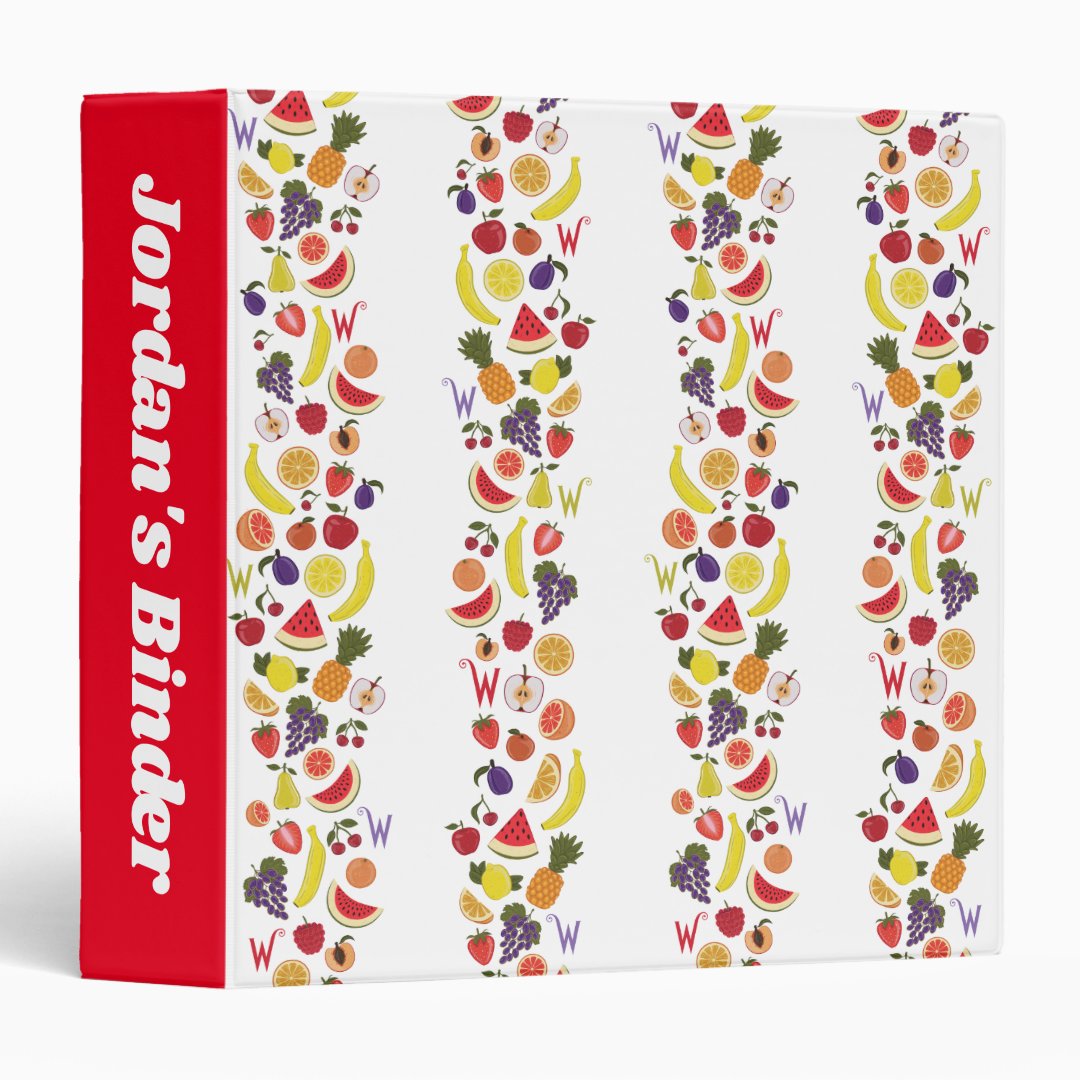 Willy Wonka Lickable Wallpaper Pattern 3 Ring Binder | Zazzle