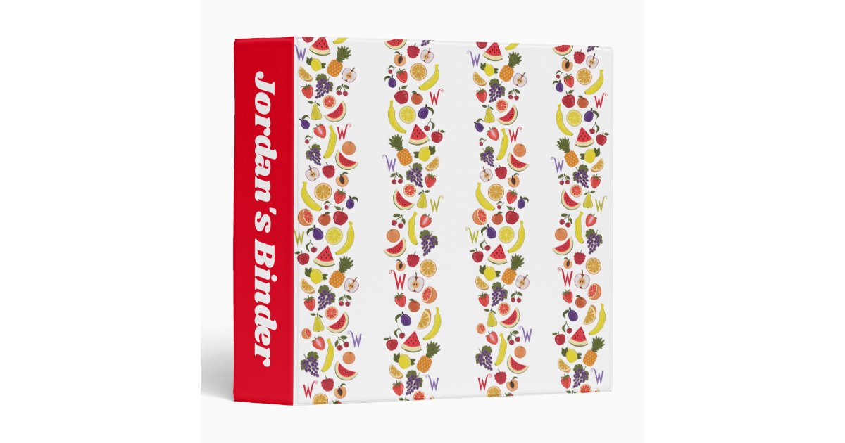 Willy Wonka Lickable Wallpaper Pattern 3 Ring Binder | Zazzle