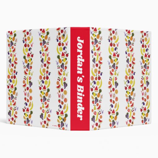 Willy Wonka Lickable Wallpaper Pattern 3 Ring Binder | Zazzle