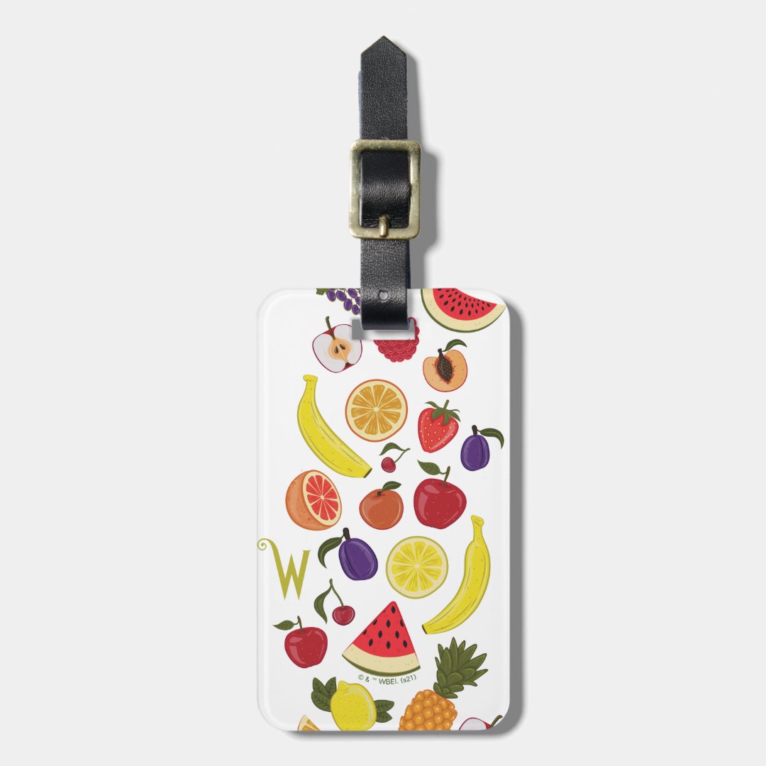 Willy Wonka Lickable Wallpaper Pattern Luggage Tag | Zazzle