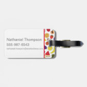 Willy Wonka Lickable Wallpaper Pattern Luggage Tag | Zazzle