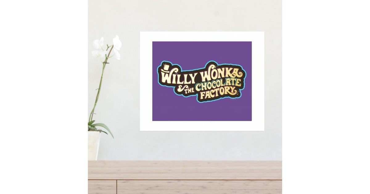 Willy Wonka & the Chocolate Factory Logo Foil Prints | Zazzle