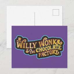 Willy Wonka & the Chocolate Factory Logo Postcard | Zazzle