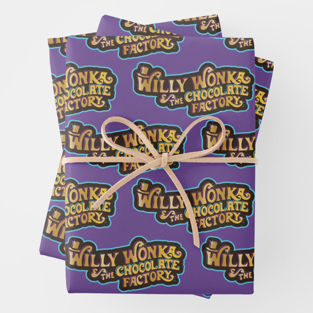 Willy Wonka & the Chocolate Factory Logo Wrapping Paper Sheets | Zazzle