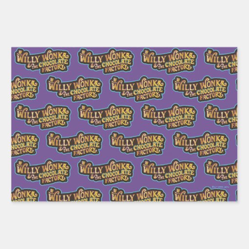 Willy Wonka & the Chocolate Factory Logo Wrapping Paper Sheets | Zazzle