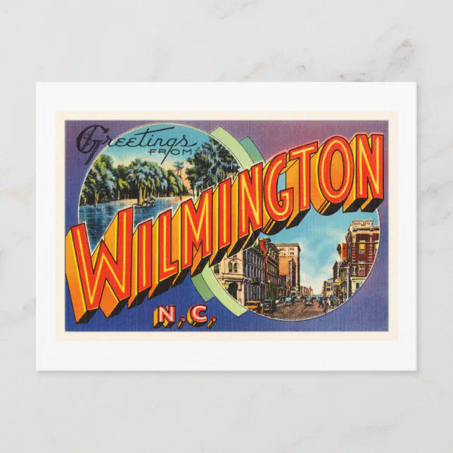 Wilmington #2 North Carolina NC Vintage Postcard- Postcard | Zazzle