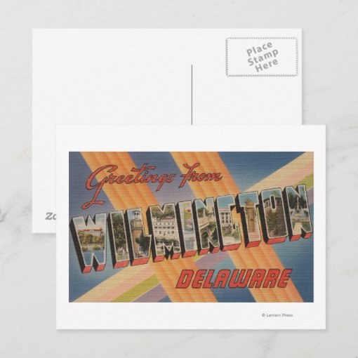 Wilmington, Delaware - Large Letter Scenes Postcard | Zazzle