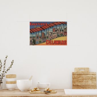Wilmington, Delaware - Large Letter Scenes Poster | Zazzle