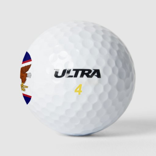 Wilson Golf Ball with flag of American Samoa | Zazzle