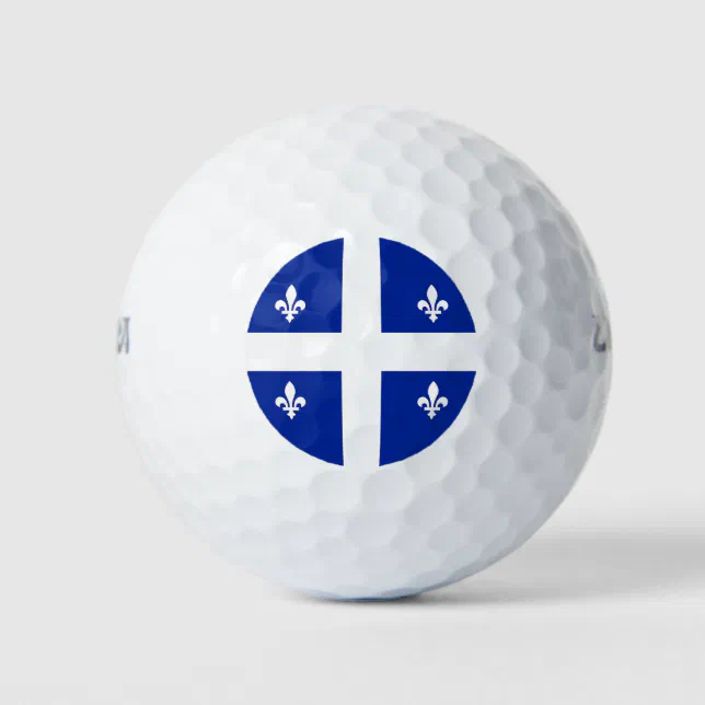 Wilson Golf Ball with flag of Quebec | Zazzle
