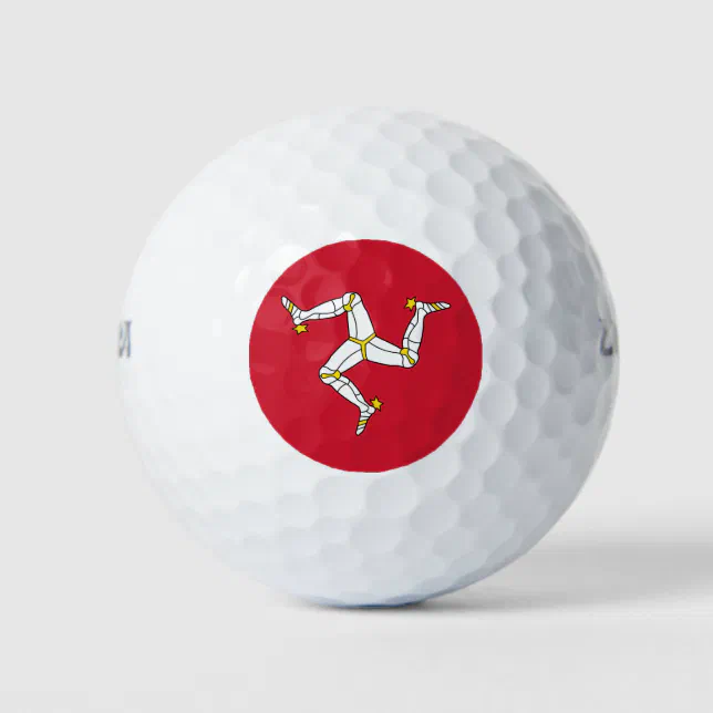 Wilson Golf Ball with Isle of Man flag, UK | Zazzle