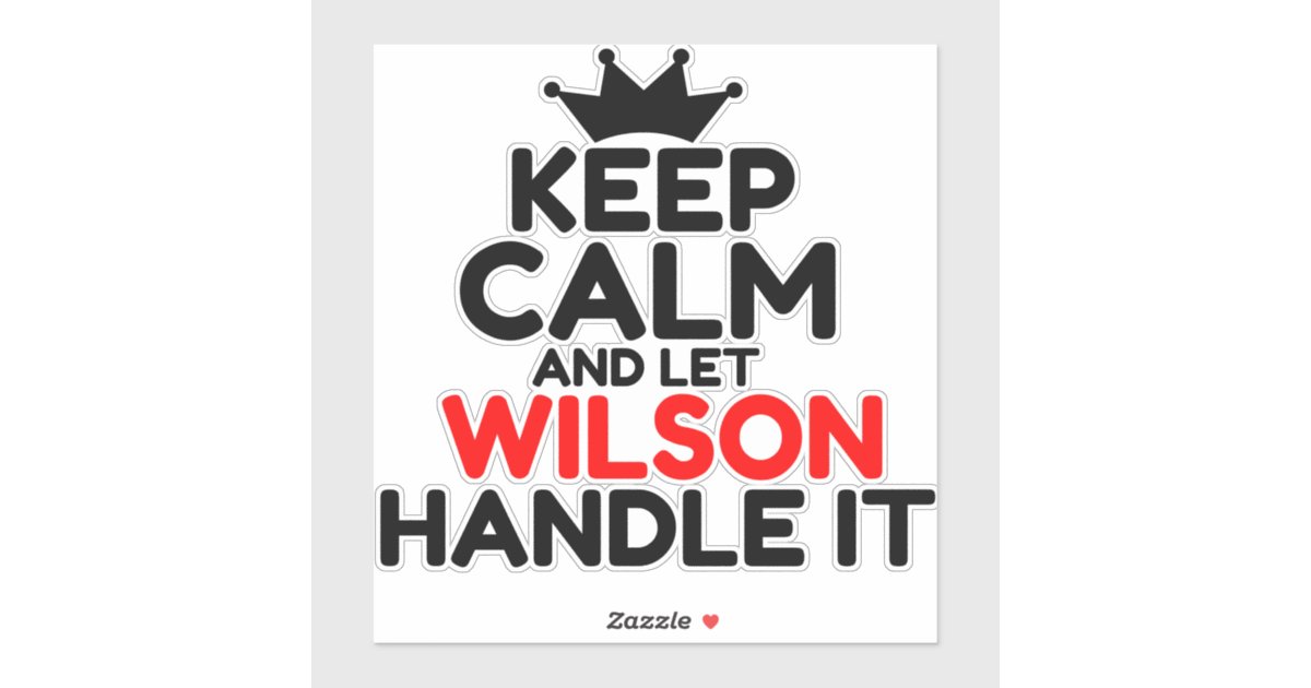 WILSON STICKER | Zazzle