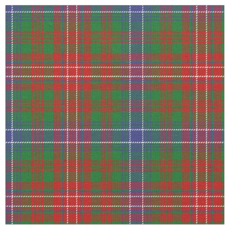 Witherspoon Tartan Print Fabric | Zazzle.com