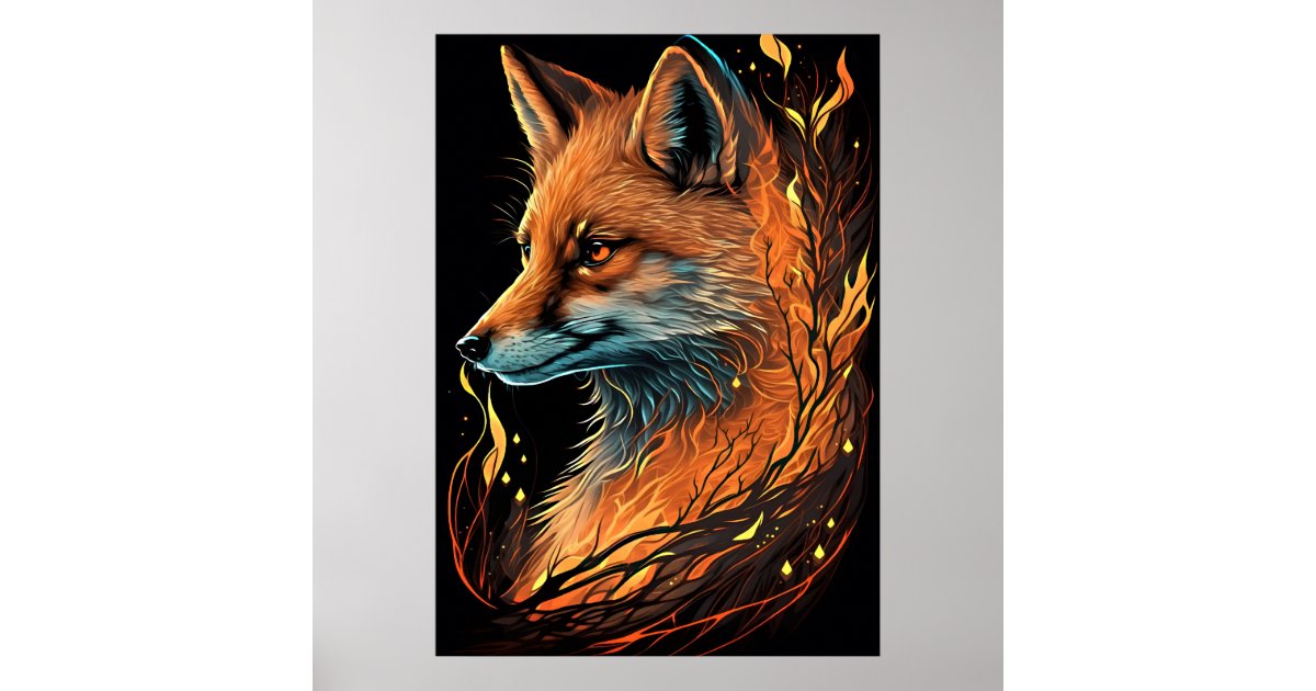 wily fox poster | Zazzle
