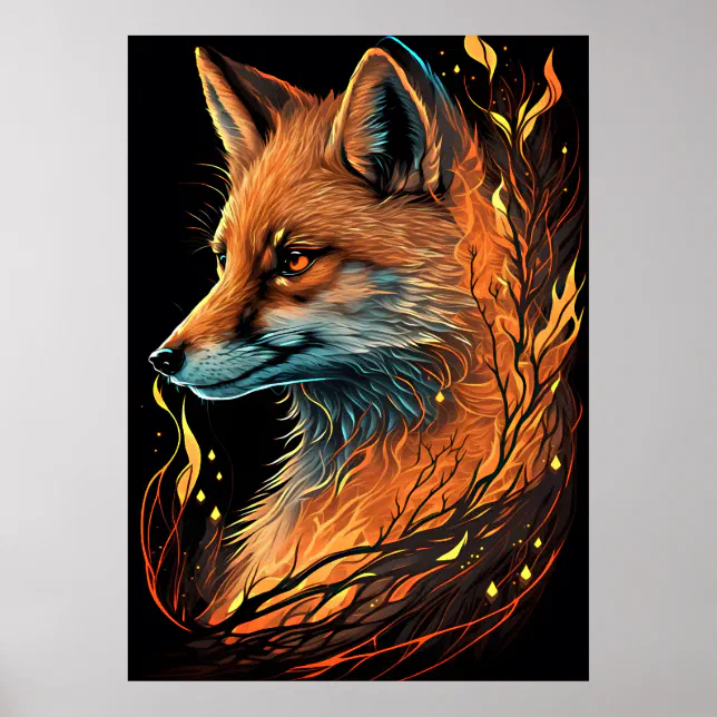 wily fox poster | Zazzle