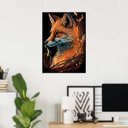 wily fox poster | Zazzle