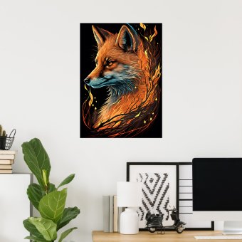 wily fox poster | Zazzle