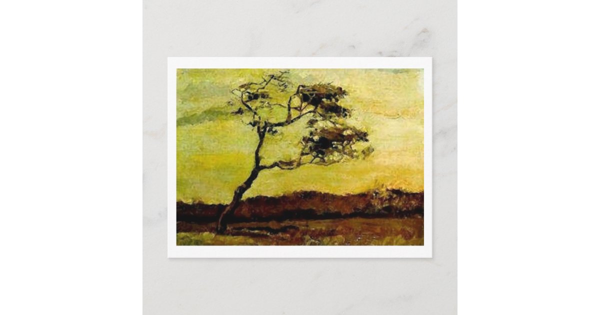 Wind-Beaten Tree, Vincent van Gogh Postcard | Zazzle