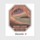 Wind Cave National Park Minimal Retro Emblem Sticker | Zazzle
