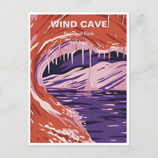Wind Cave National Park South Dakota Vintage Postcard | Zazzle