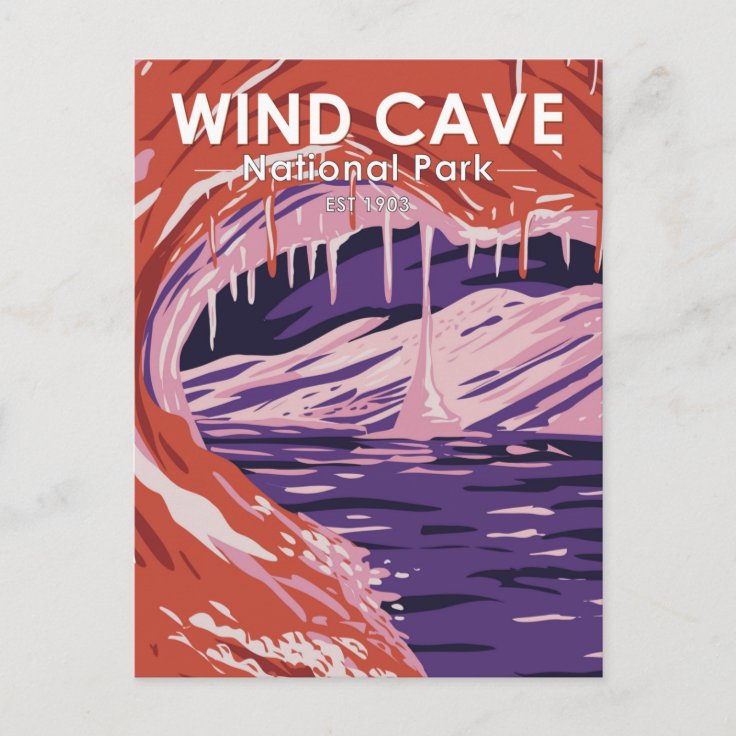 Wind Cave National Park South Dakota Vintage Postcard | Zazzle