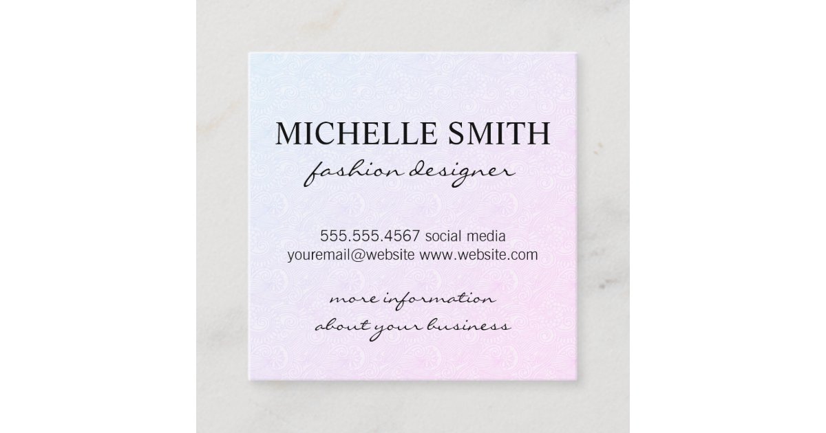 Wind Pattern Square Business Card | Zazzle