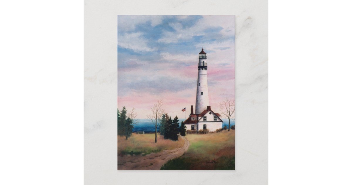 Wind Point Lighthouse Postcard | Zazzle