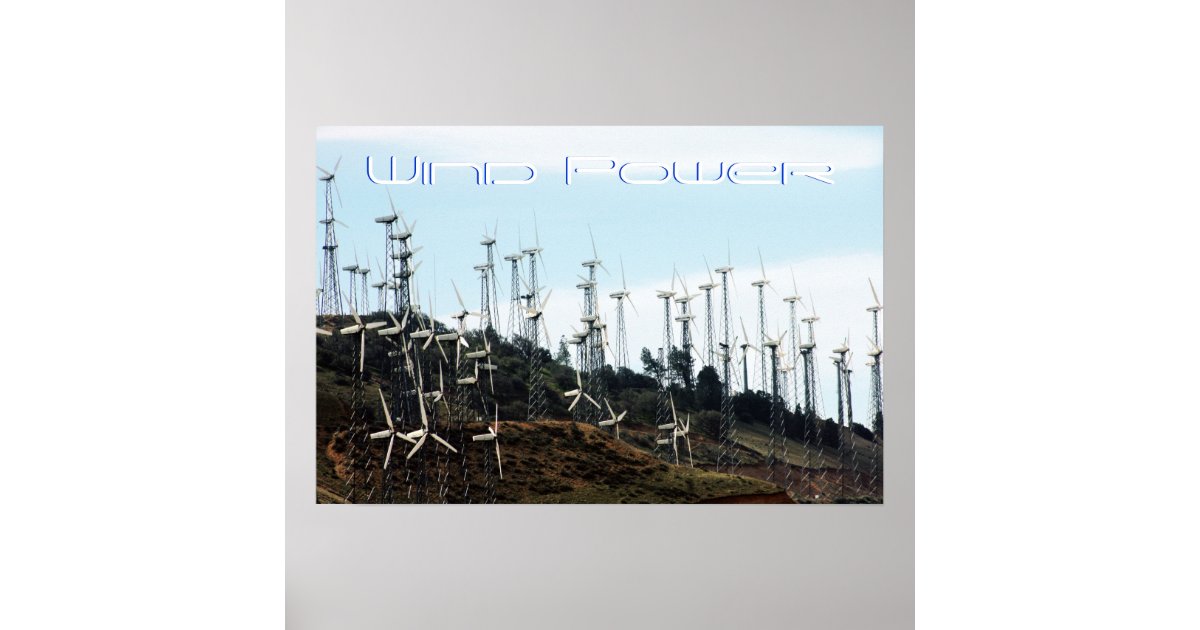 Wind Power Poster | Zazzle