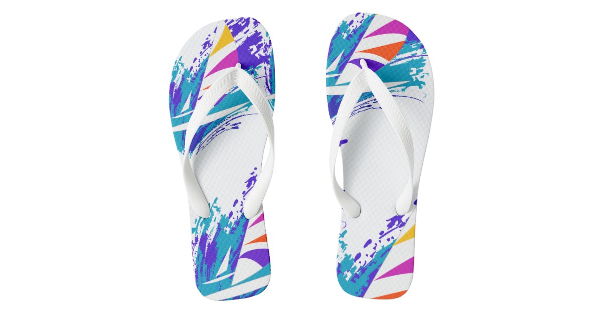 Wind Surfing Flip Flops | Zazzle