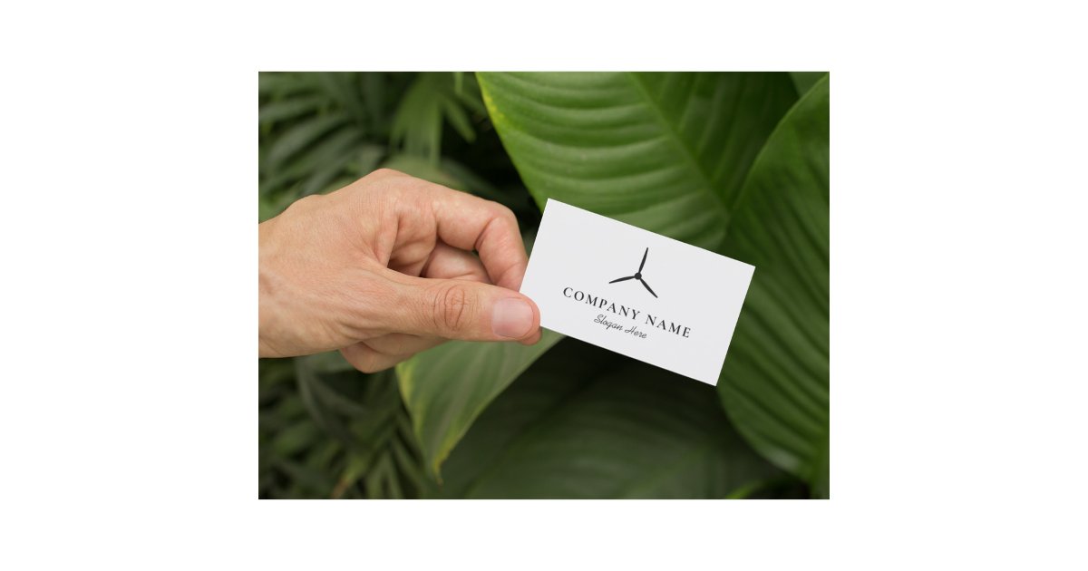 Wind Turbine Business Card | Zazzle