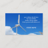 Wind Turbine Business Card | Zazzle