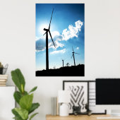 Wind turbine poster | Zazzle
