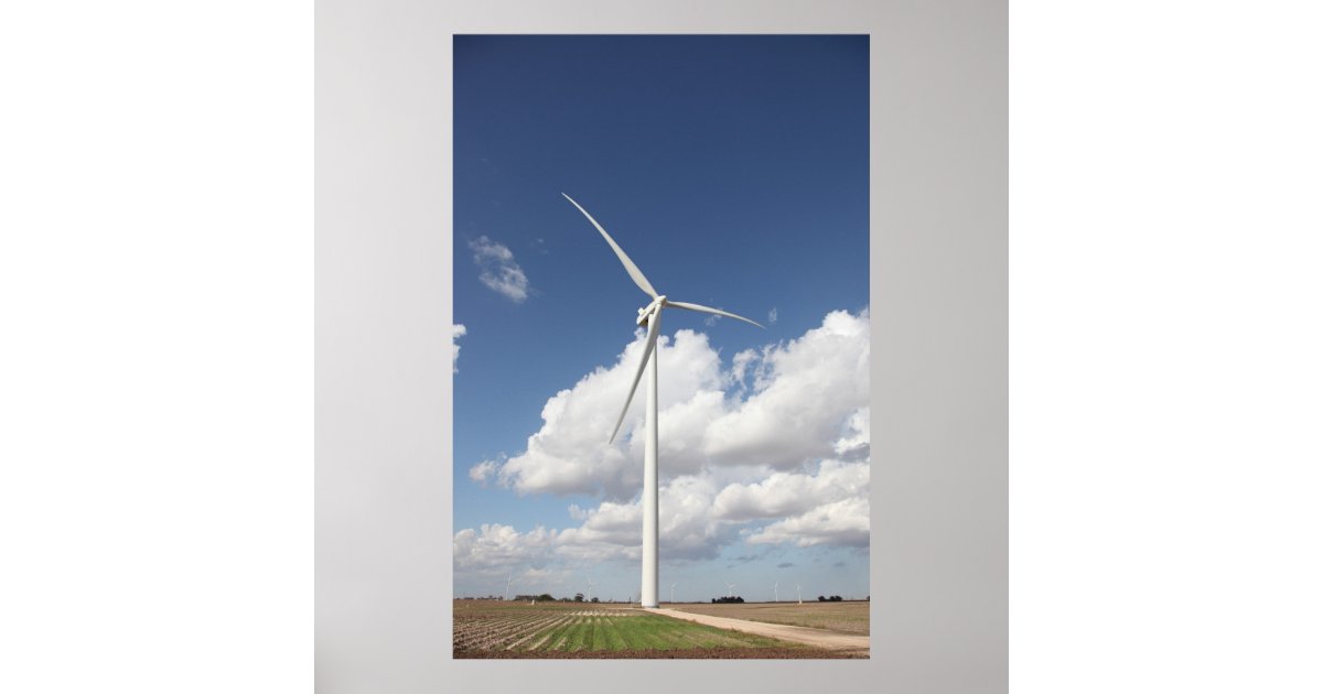 Wind Turbine Poster | Zazzle