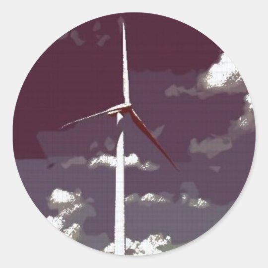 Wind Turbine sticker | Zazzle.com