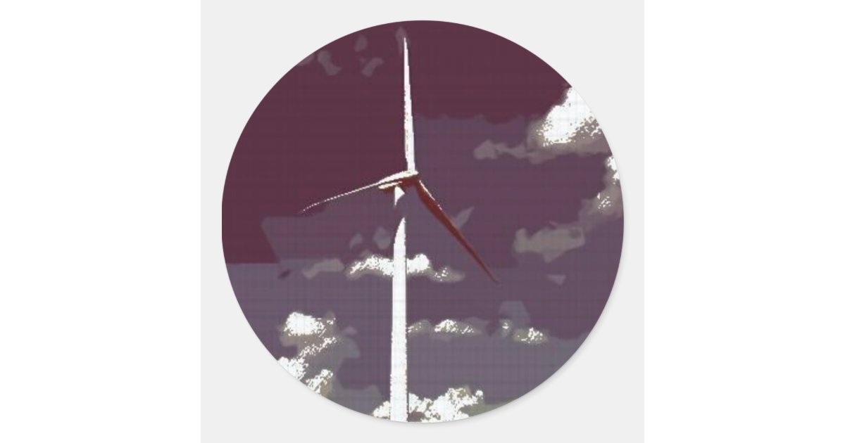 Wind Turbine sticker | Zazzle