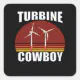 Wind Turbine Technician for Turbine Techn Square Sticker | Zazzle