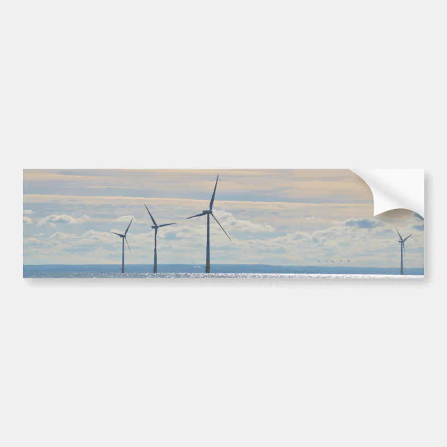 Wind Turbines Bumper Sticker | Zazzle