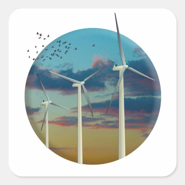 Wind Energy Stickers | Zazzle