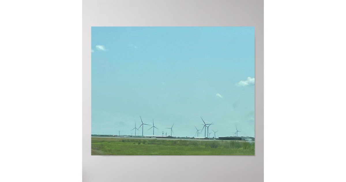 Wind Turbines Poster | Zazzle