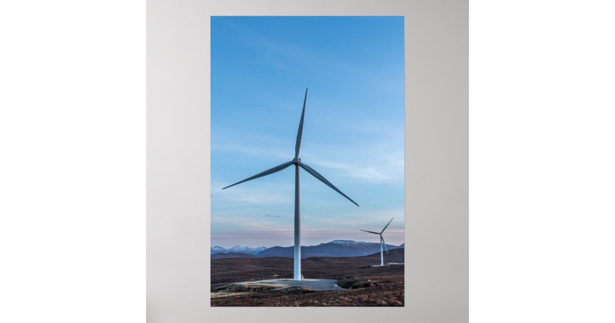 Wind Turbines Poster/Print Poster | Zazzle