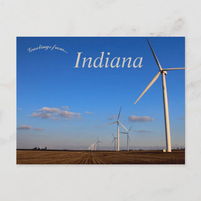 Windfarm in Wolcott Indiana Postcard | Zazzle