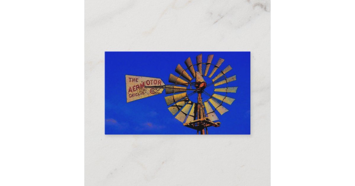Windmill Business Card | Zazzle