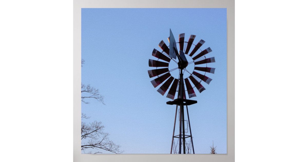 Windmill Photo Poster | Zazzle