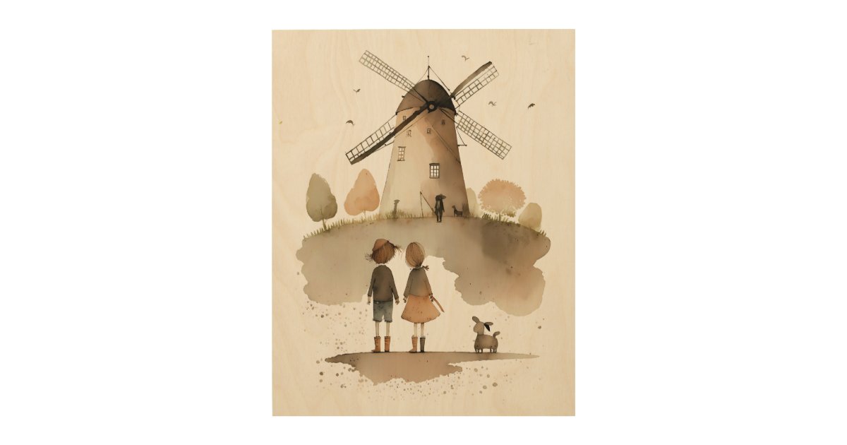 Windmill poster | Zazzle