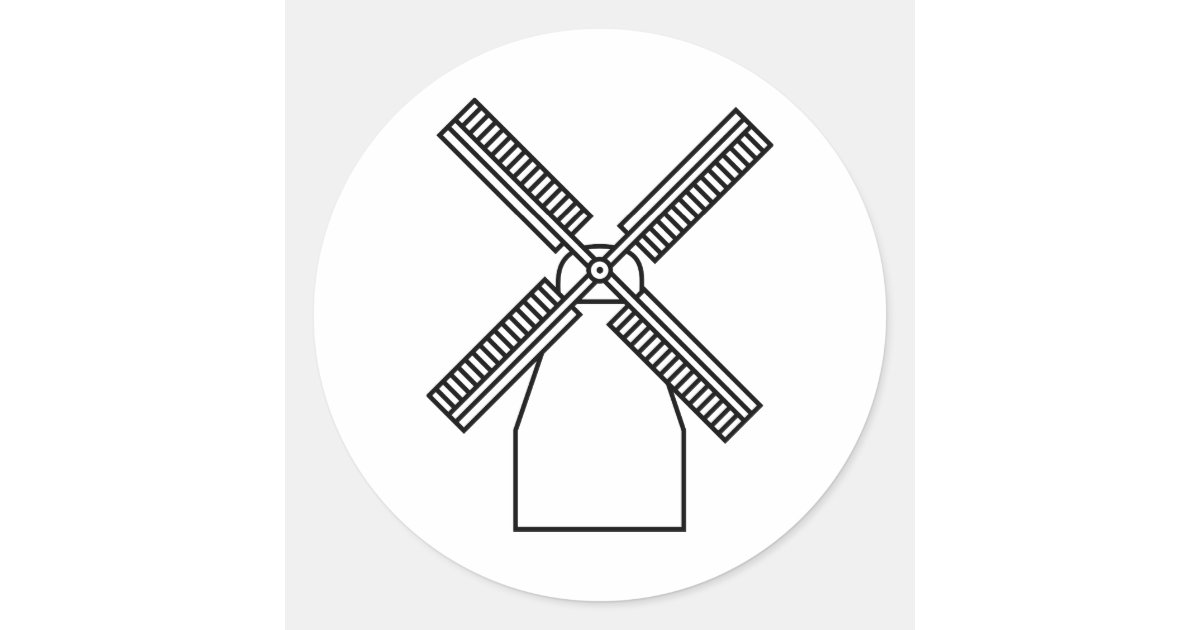Windmill Sticker | Zazzle