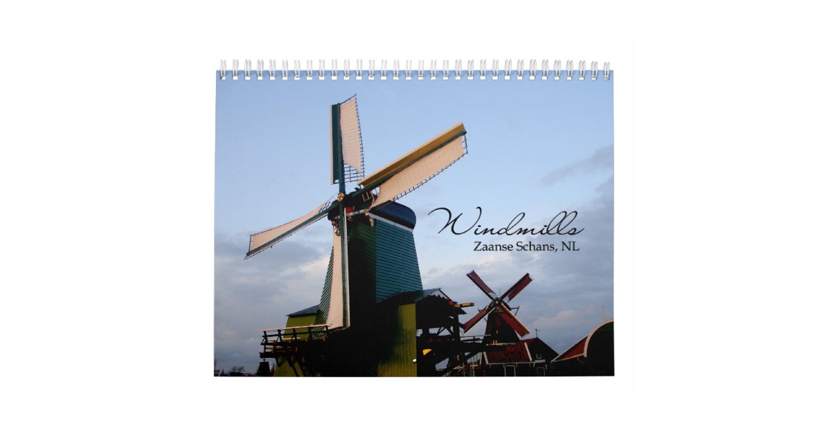 Windmills 2011 Wall Calendar | Zazzle